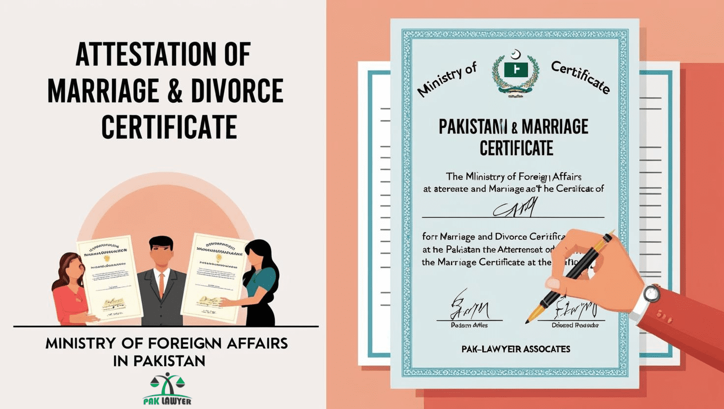 MOFA Attestation of Marriage and Divorce Certificate
